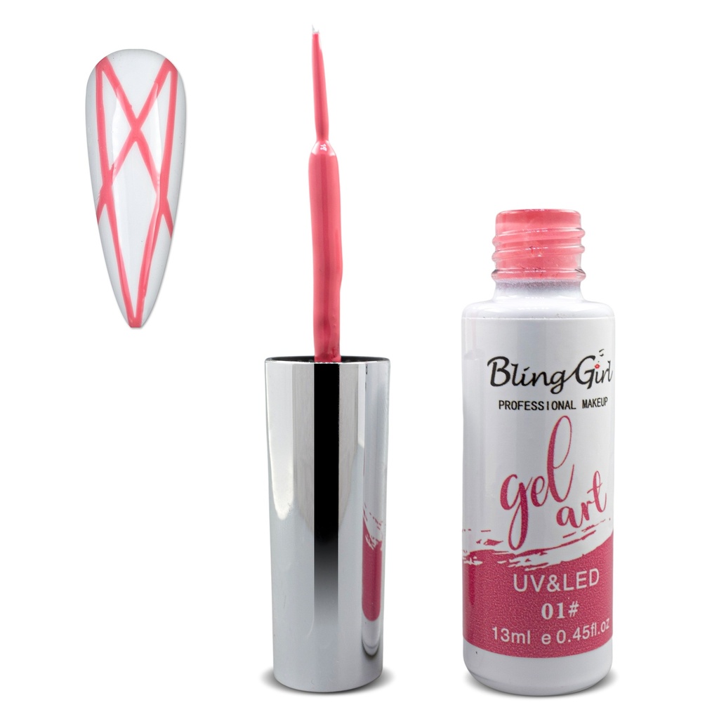 Bling Girl Gel Art UV & LED Gel Polish 12Colours Set 13ml [7262 ...